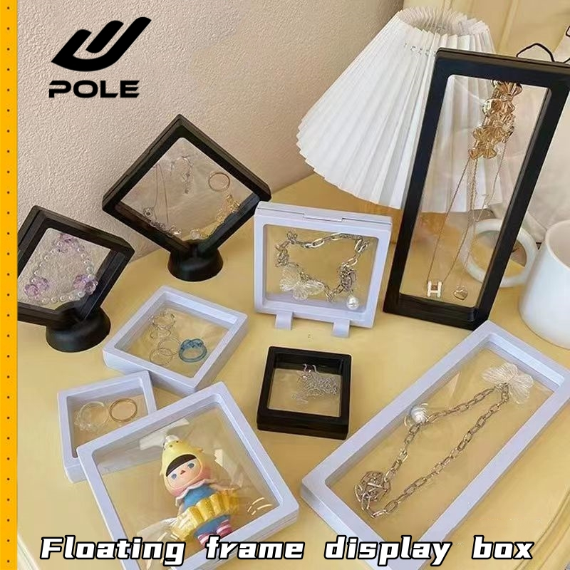 Floating Frame 3D Display Jewelry Box PE Film Anti-oxidation jewelry ...
