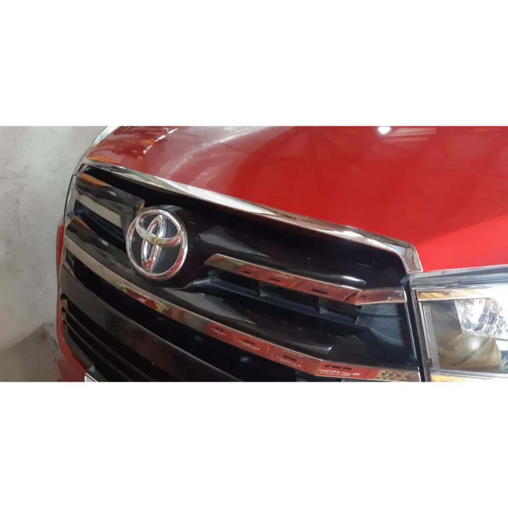 Toyota Innova 2016-22 Hoodlip Chrome Cover Hood Lid Lip End Hoodlid ...