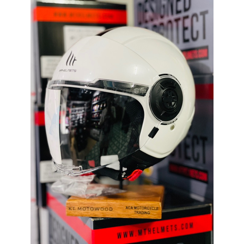 MT VIALE SV Half-Face Dual Visor Helmet | Shopee Philippines