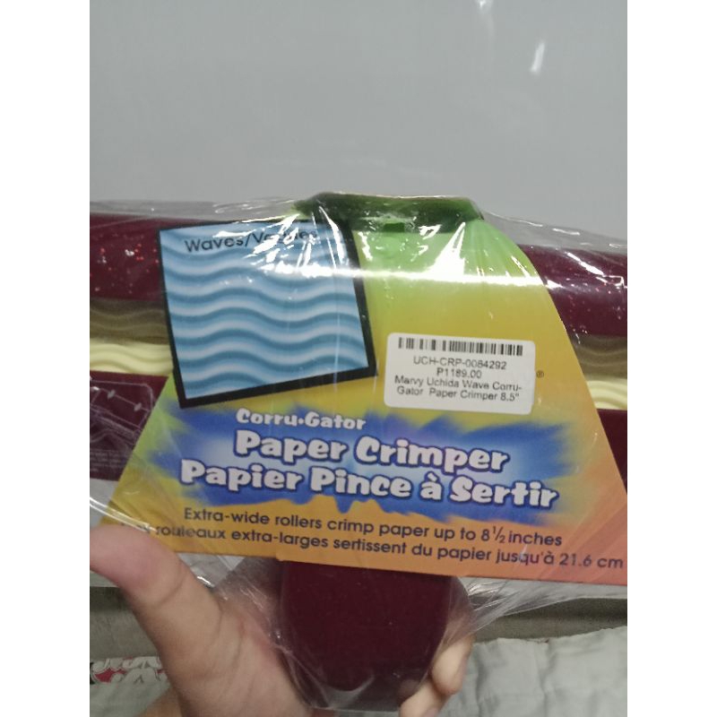 UCHIDA PAPER CRIMPER WAVES DESIGN | Shopee Philippines