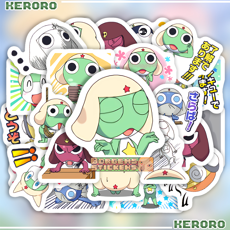 【24pcs】Keroro / Sgt. Keroro emoji sticker sets - Vinyl Waterproof ...