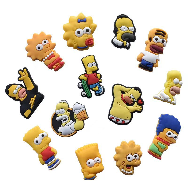 BART SIMPSON-Charms Crocs shoes accessories Crocs Jibbitz set buckle ...