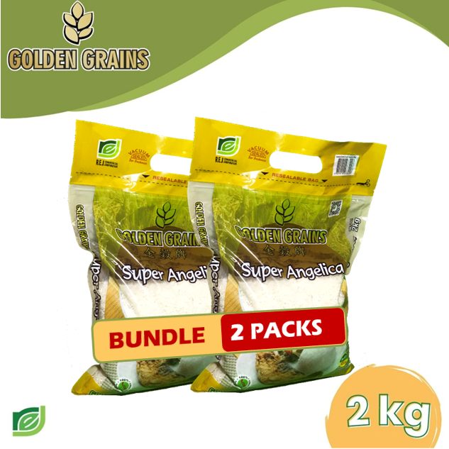 Golden Grains Super Angelica Rice 2kg (Bundle of 2) | Shopee Philippines