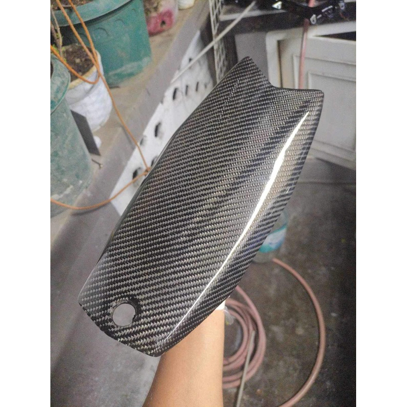 Orig Carbon Visor & compartment cover / tail light cover raider 150 fi ...