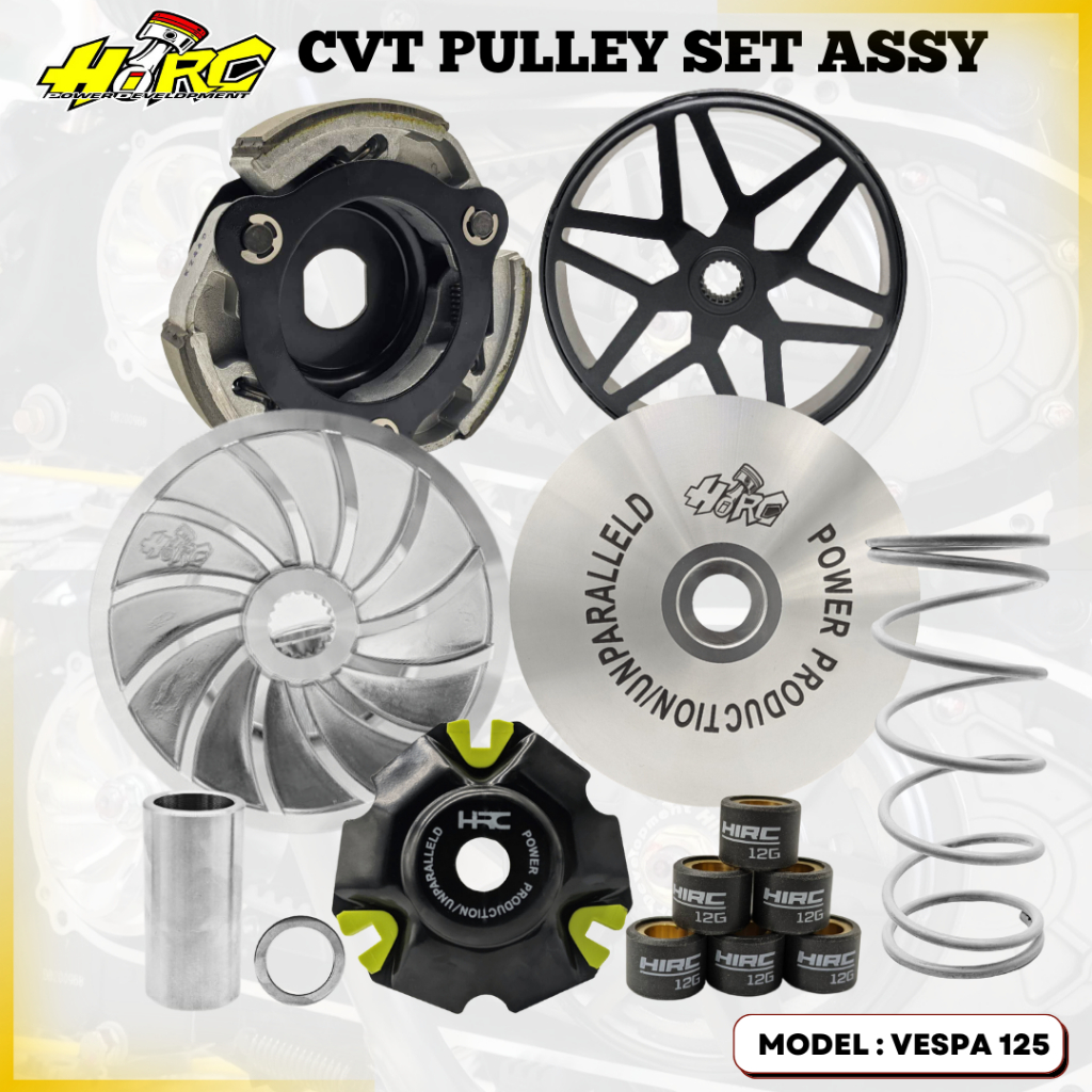 HIRC CVT PULLEY SET ASSEMBLY VESPA 125 | Shopee Philippines