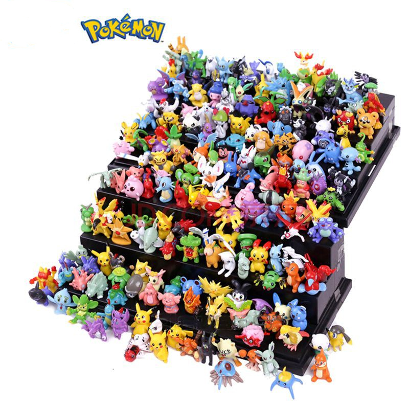 144/72/24pcs/Set Tomy Pokemon Figures Model Collection Pokémon Pikachu ...