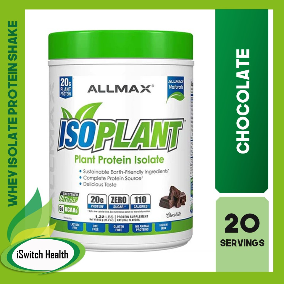 AllMax Nutrition Isoplant Plant Protein Isolate - 20 Servings ...
