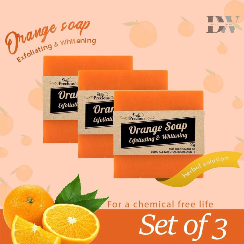 DW Orange Soap Body Soap - Set of 3 (3x90gram) | Shopee Philippines