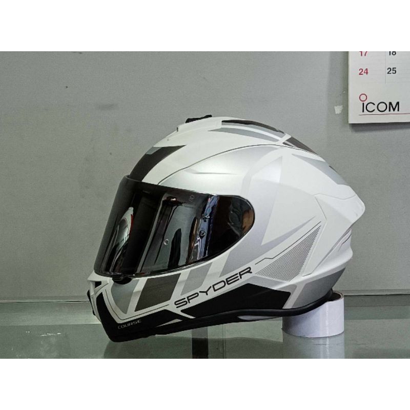 SPYDER Course Fullface Helmet with Free Extra Clear Visor | Shopee ...