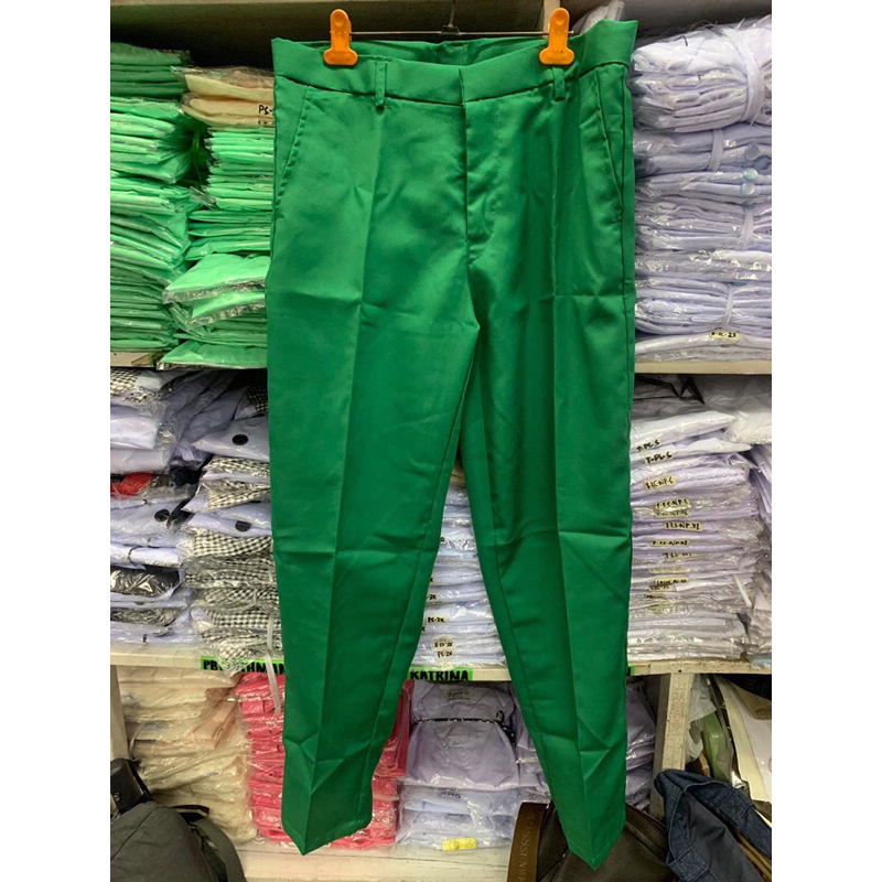 SCHOOL UNIFORM EMERALD GREEN SLACKS FOR MEN KATRINA | Shopee Philippines
