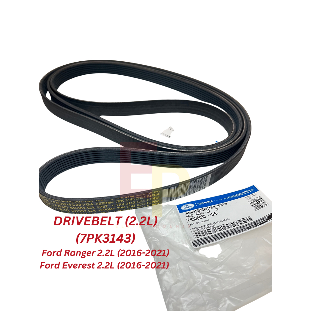 DRIVEBELT (7PK3143) Ford Ranger 2.2L (2016-2021) - Ford Everest (2016 ...