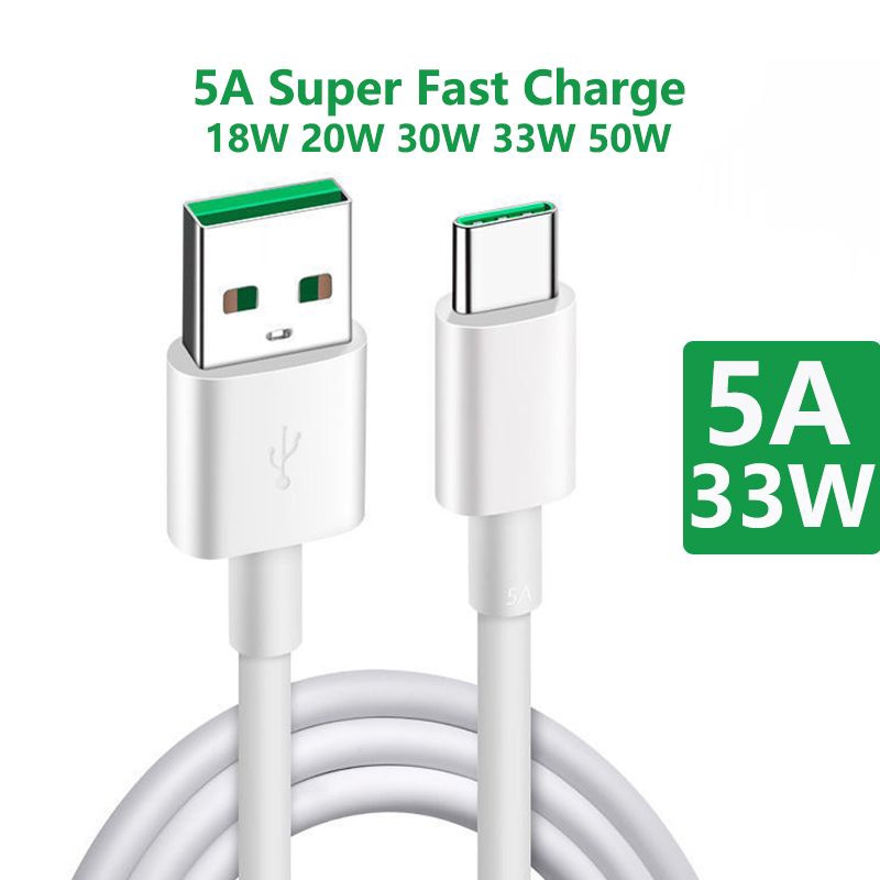 5A 30W 33W USB Type C Super Fast Charging Cable Data Transfer Charger ...
