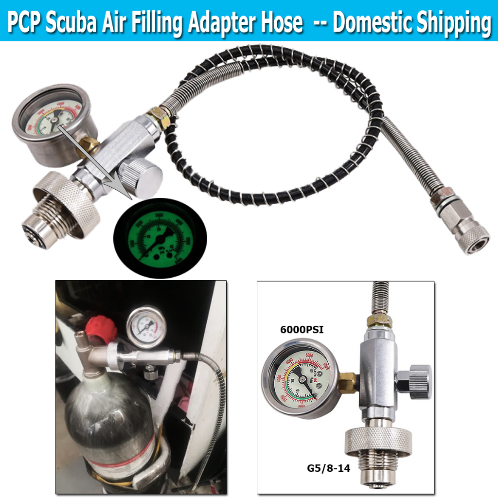 PCP Scuba Air Fill Station Charging Adapter for Diving Cylinders PCP ...