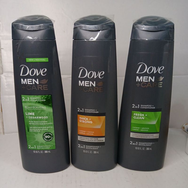 Dove Men+Care 2 in 1 Shampoo and Conditioner Fresh and Clean,12 Fl Oz ...