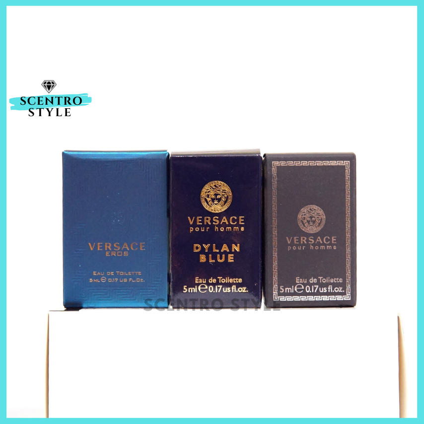 Versace Mini Perfume Eros / Dylan Blue / Pour Homme / Bright Crystal ...