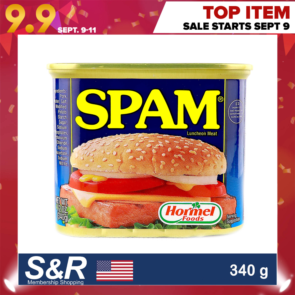 Hormel Spam Regular Luncheon Meat 340g | Shopee Philippines