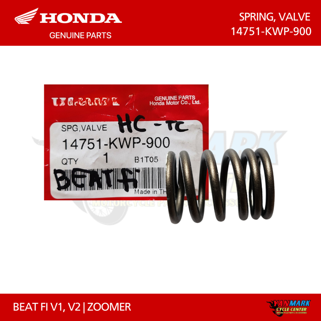 ORIGINAL HONDA - VALVE SPRING - BEAT FI V1, V2 | ZOOMER - 14751-KWP-900 ...