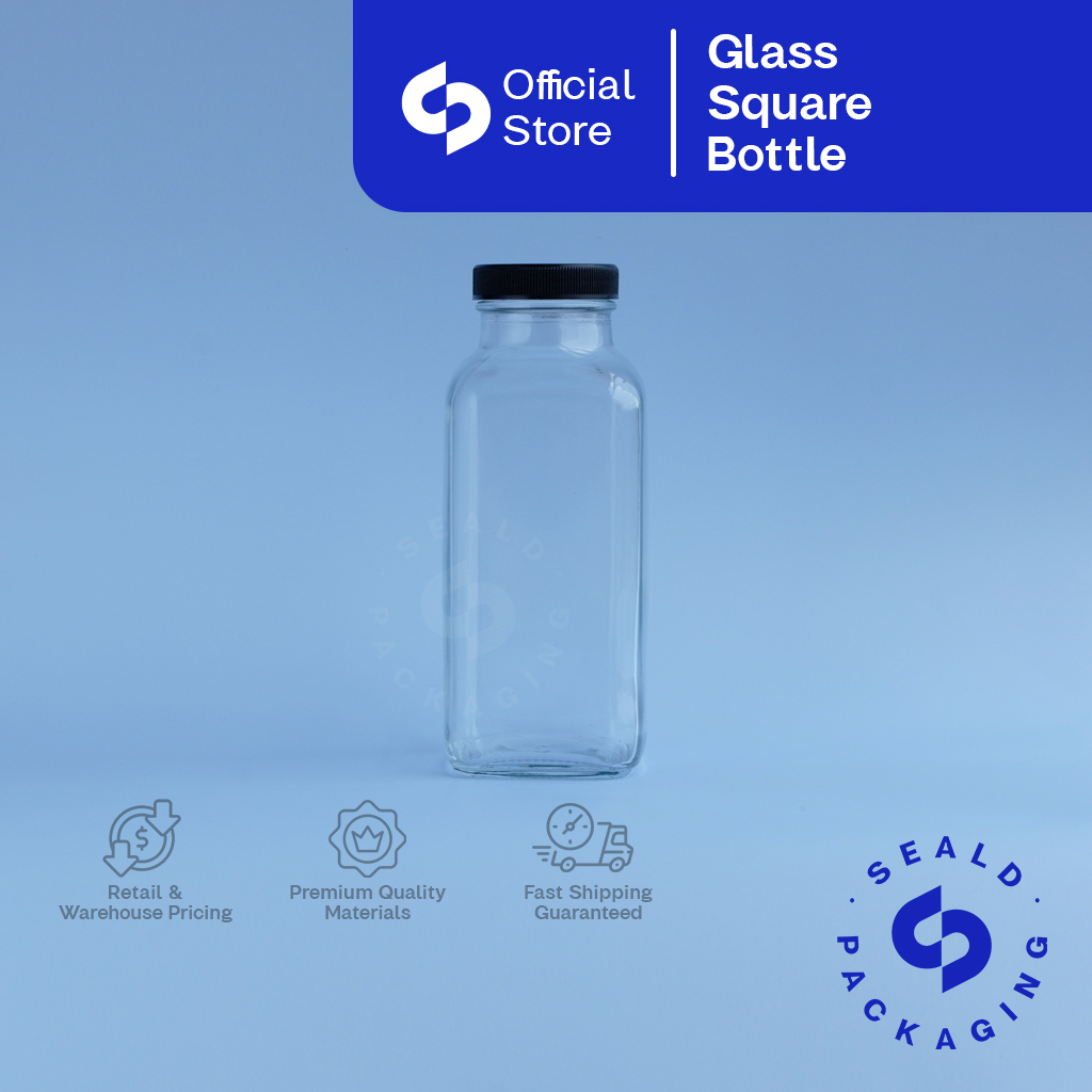 Glass Bottle Square (GSQ-350) | Shopee Philippines