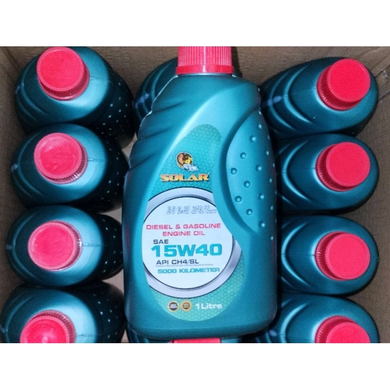 Solar Gas/Diesel Engine Oil SAE 15W 40 1L | Shopee Philippines