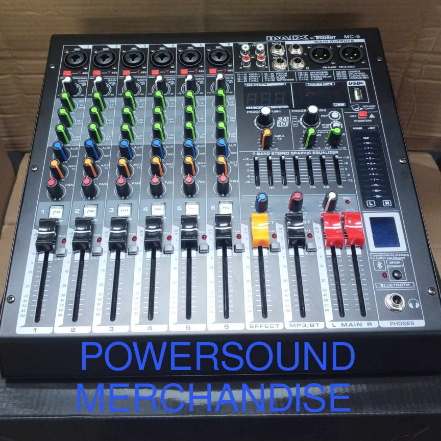 Imix BY Trident MC6 6 Channel Passive Mixer | Shopee Philippines