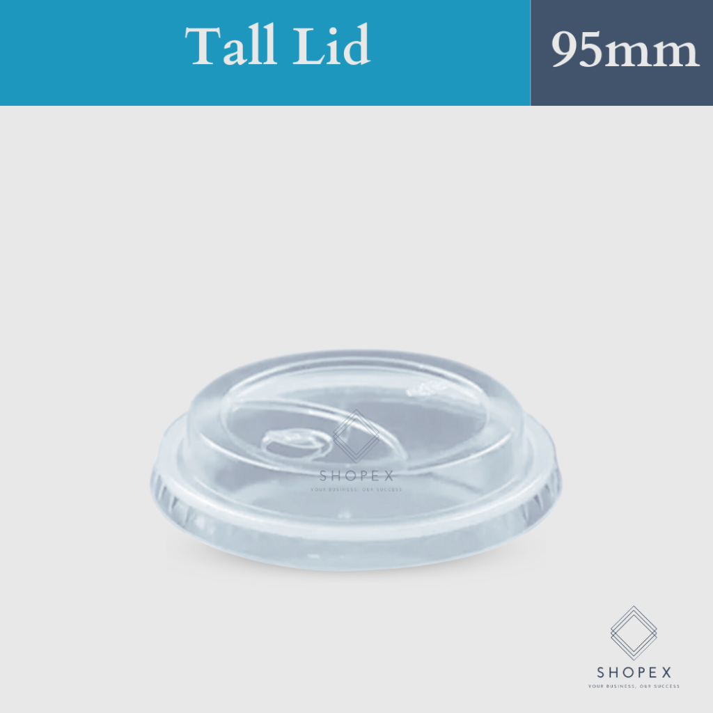 [100pcs] 95mm Transparent Lids/ Flat Lid/Dome lid/Halfdome lid ...