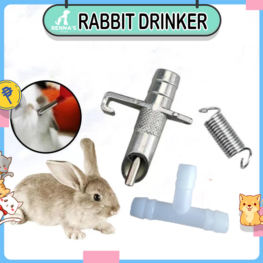 Renna's Rabbit Nipple Water Drinker Waterer Poultry Feeder Bunny Rodent ...
