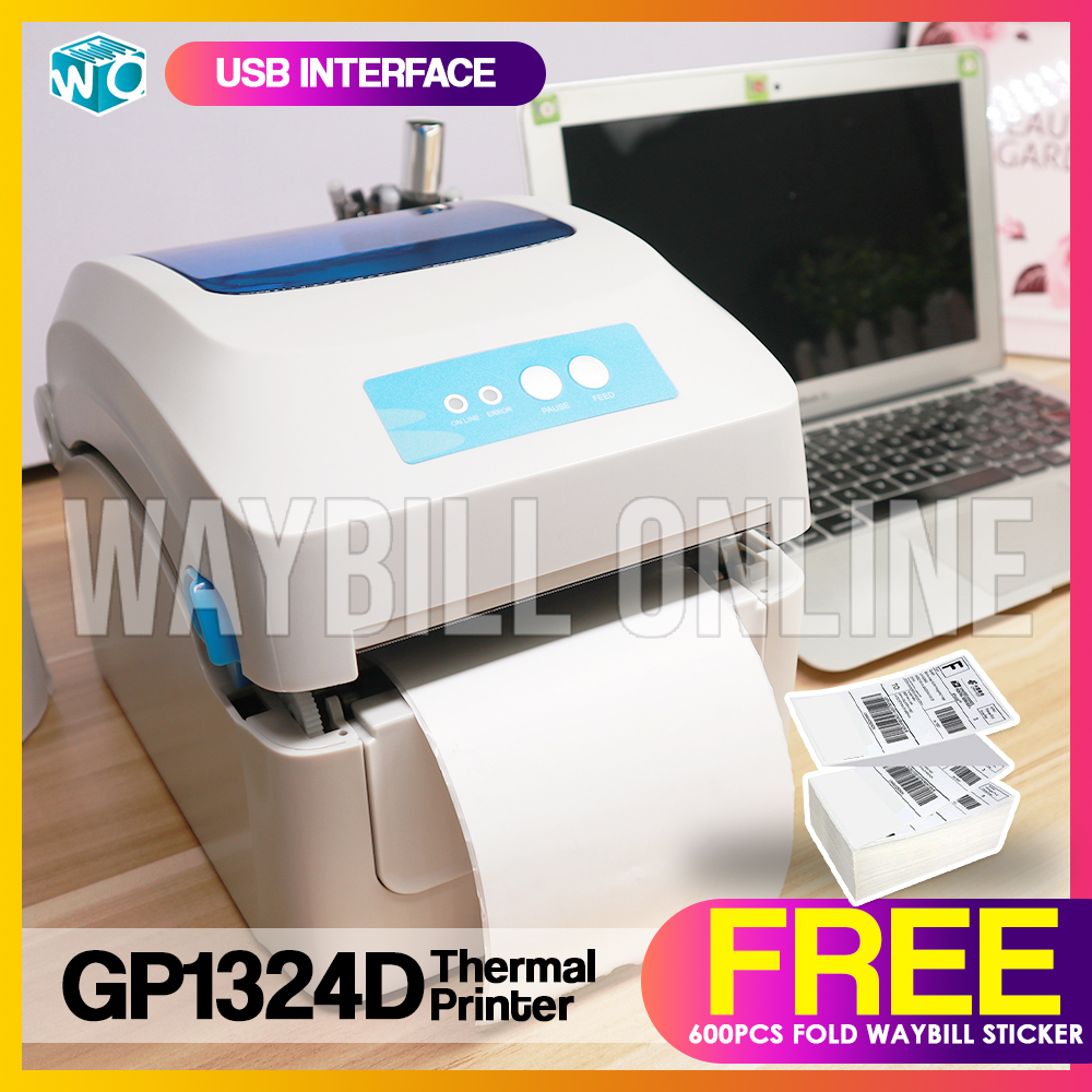 GP1324D GPrinter Waybill Printer Thermal A6 Barcode Label FREE 600pcs ...