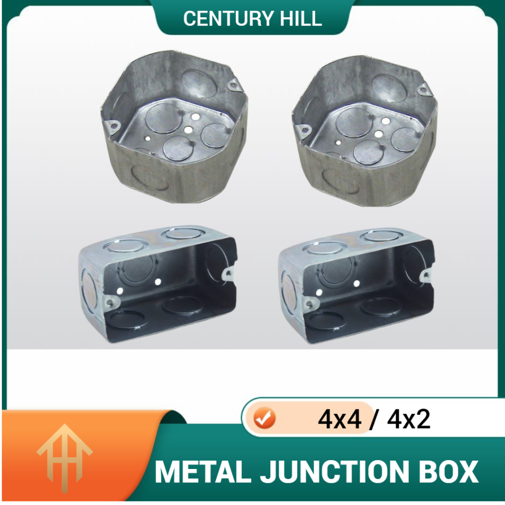 Metal Utility Box (4x2) Metal Junction Box (4X4) | Shopee Philippines