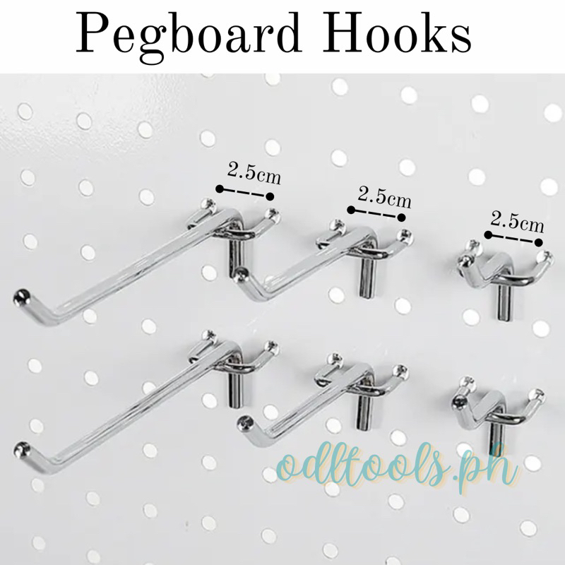 10pcs Pegboard Display Hooks | Shopee Philippines