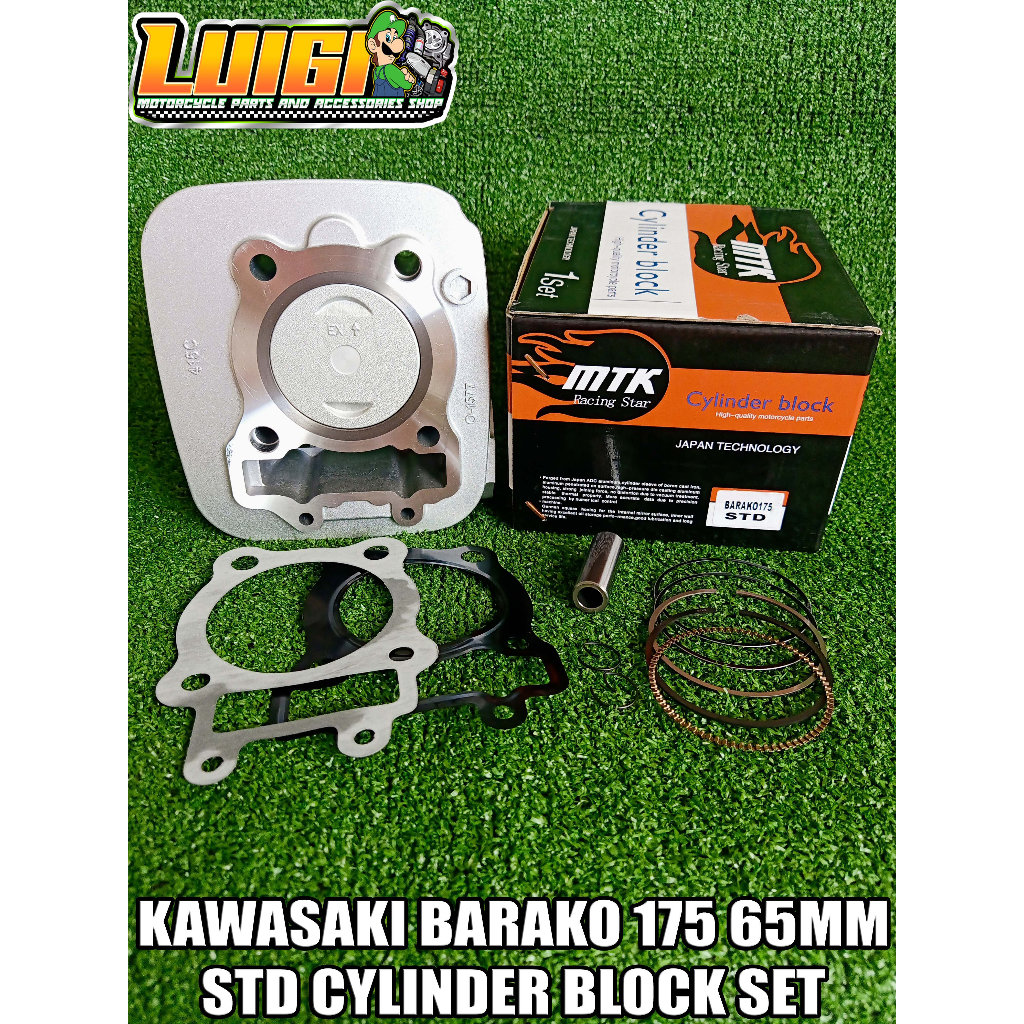MTK KAWASAKI BARAKO 175 65MM STANDARD CYLINDER BLOCK SET | Shopee ...