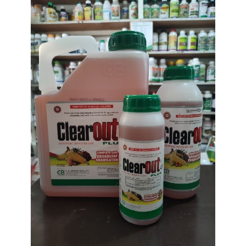 Clearout 41 Plus l Herbicide LITER l Pamatay Damo | Weed and Grass ...
