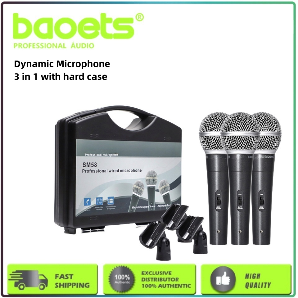 Dynamic Wired Microphone for Karaoke Singing Stage Performance | Shopee ...