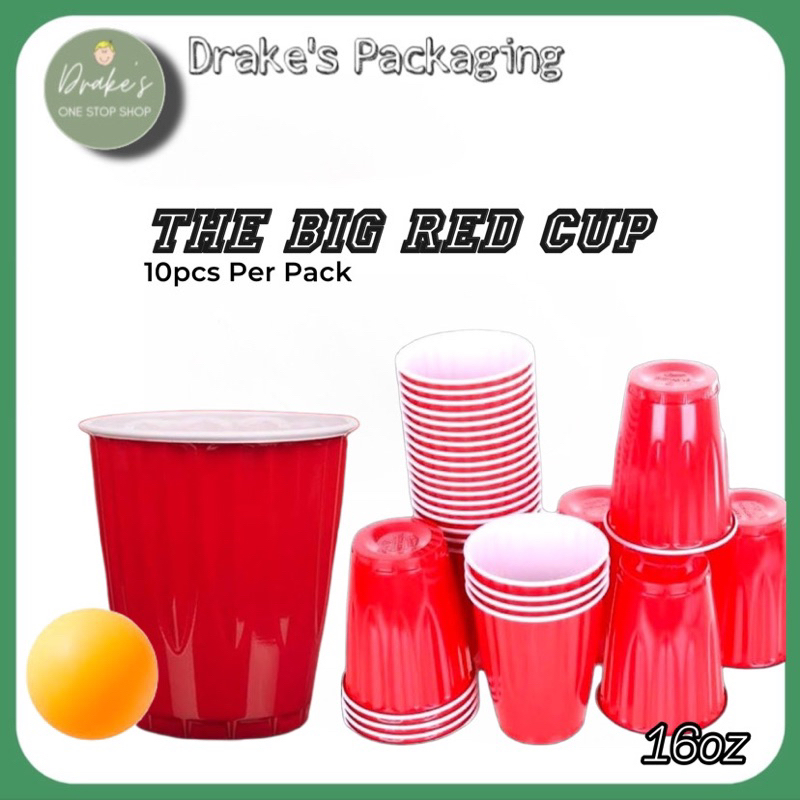 The Big Red Cup 16oz Beerparty 10 Pieces By Drakes Packaging Supplies ...
