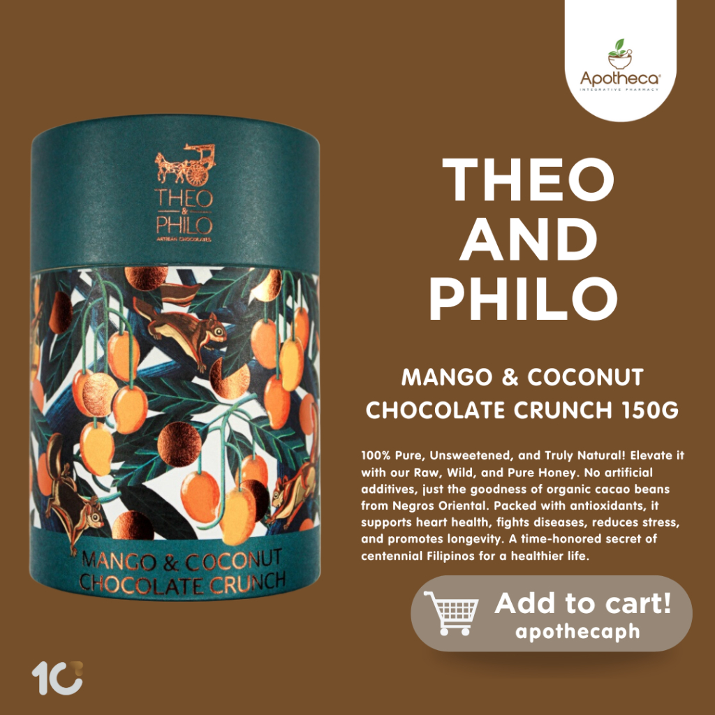 Theo and Philo Mango & Coconut Chocolate Crunch 150g: Tropical Bliss in ...