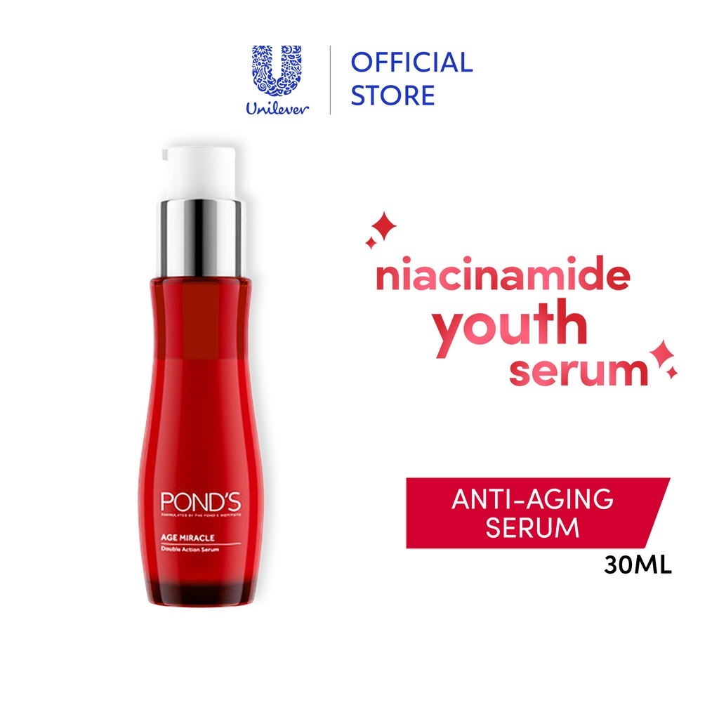 POND'S Age Miracle Anti Aging Serum with Niacinamide and Prebiotic ...