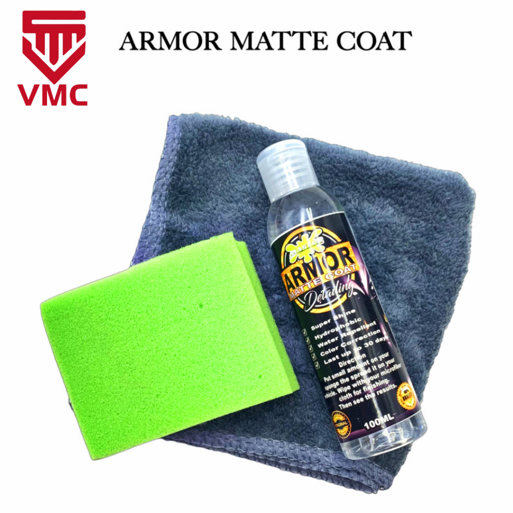 VMC ARMOR MATTE COAT 100ml WITH FREE SPONGE | Shopee Philippines