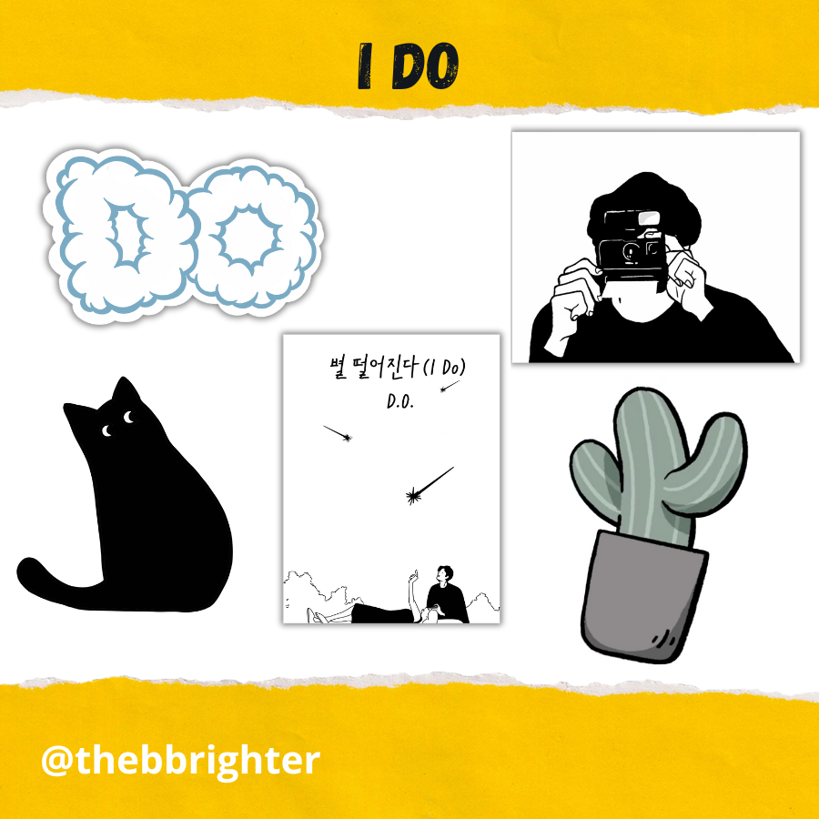 EXO DO Kyungsoo I do single inspired waterproof sticker set | Shopee ...