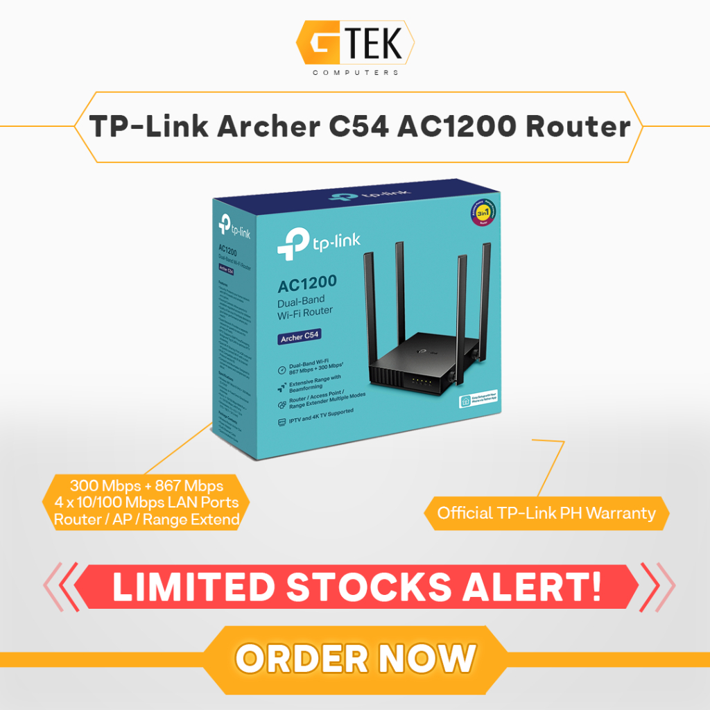 TP-Link Archer C54 AC1200 Dual Band 2.4Ghz 5Ghz Wi-Fi Router | Shopee ...