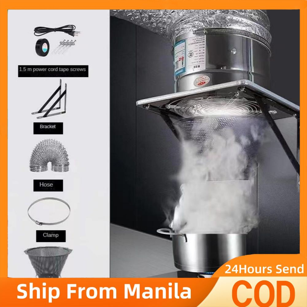 Stainless Steel Exhaust Fan Ventilation Fan 6 inch Wall-Mounted Exhaust ...