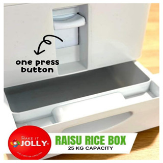 JOLLY RICE DISPENSER 25KG RICE BOX / SEALED RICE STORAGE BOX / GRAIN ...
