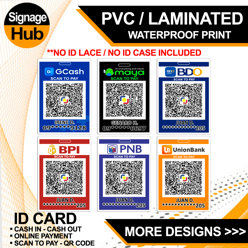 ID CARDS | Bag Tags | Scan to Pay QR code | Waterproof Print | Shopee ...