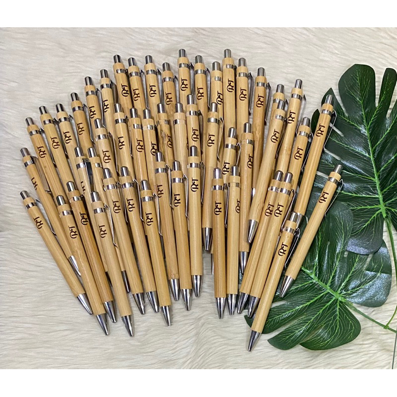 PERSONALIZED Bamboo Pen - Engraved (BULK) | Shopee Philippines