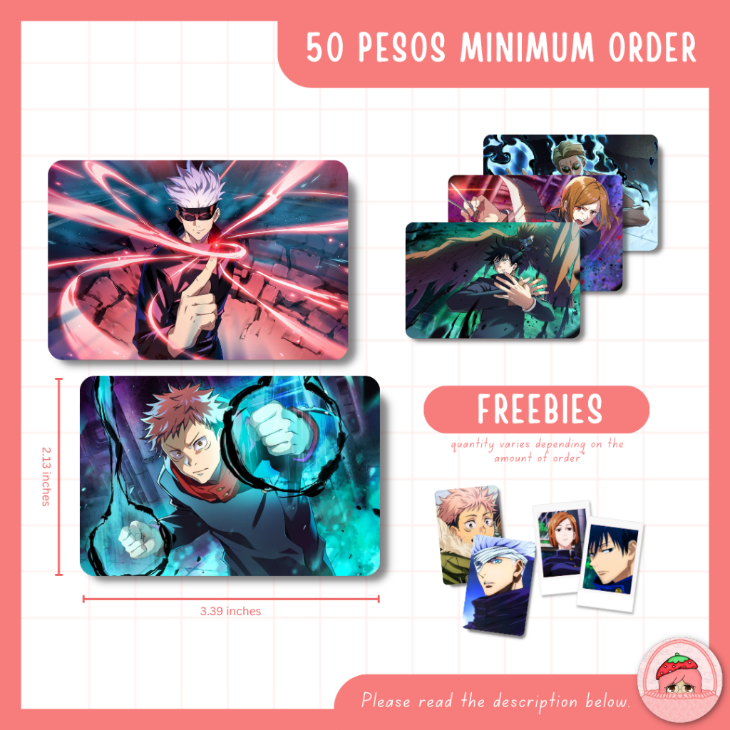 JUJUTSU KAISEN JJK PHANTOM PARADE ANIME PC PHOTOCARD UNOFFICIAL FANMADE ...