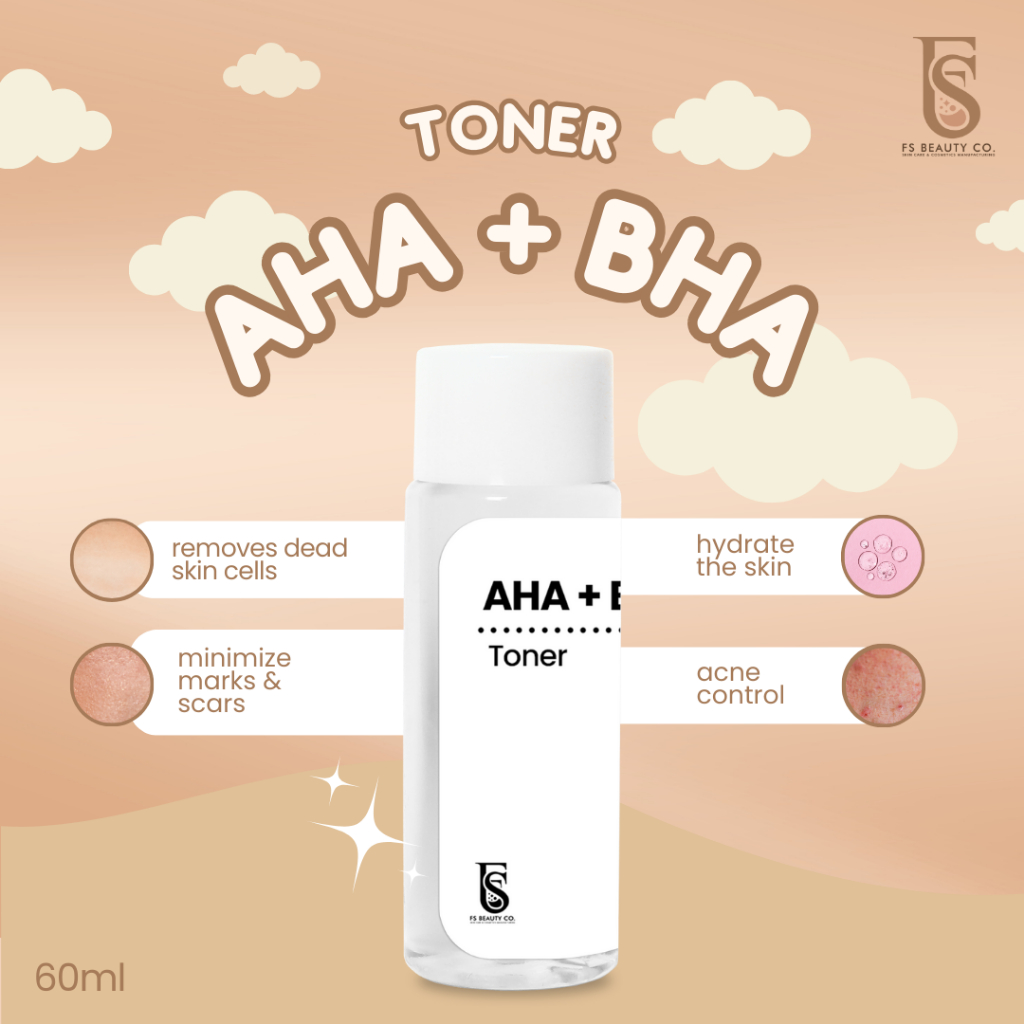 AHA+BHA Toner | 60ml [READY FOR REBRANDING] | Shopee Philippines