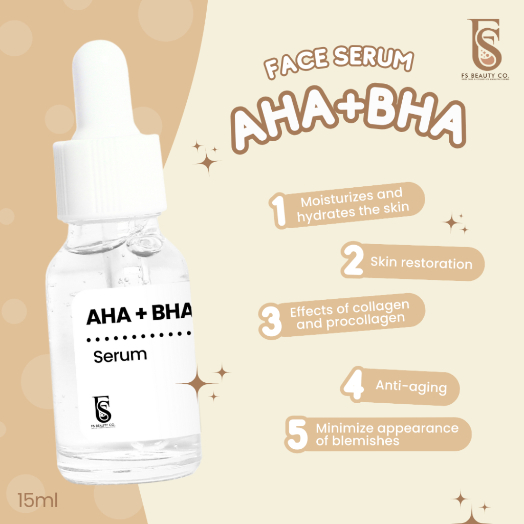 AHA+BHA Face Serum | 15ml [READY FOR REBRANDING] | Shopee Philippines
