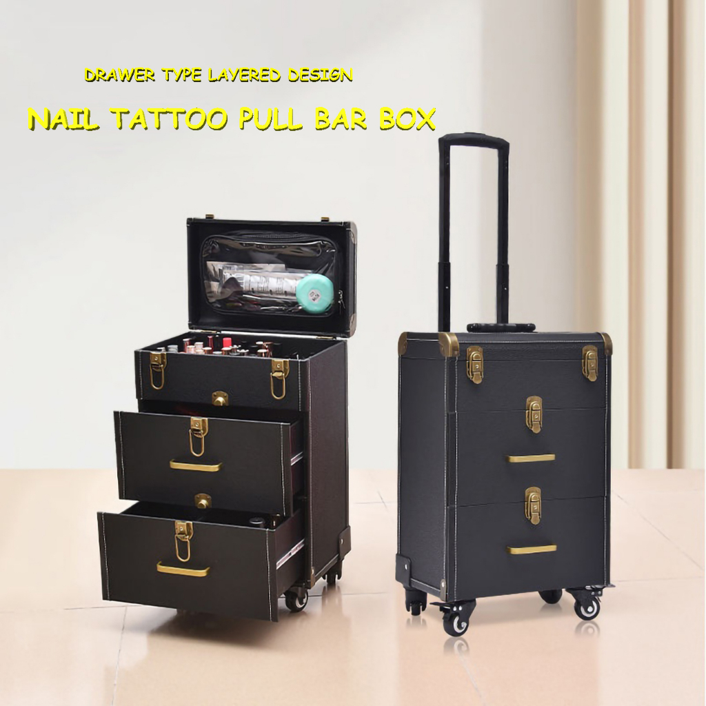 Makeup trolley case Makeup artist Make Up Organizer Trolley Makeup Nail ...