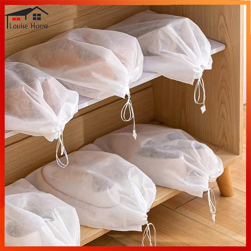 50pcs Shoes Bag Non-woven Waterproof Dustproof Travel Bag Portable Tote ...