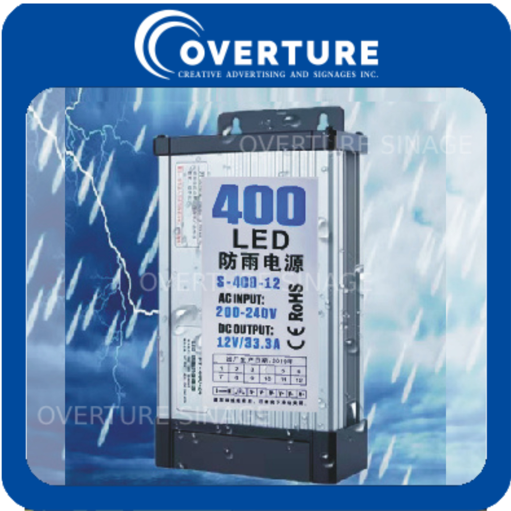 Rainproof Outdoor Power Supply 400W 33A LED Driver Lighting Adapter ...