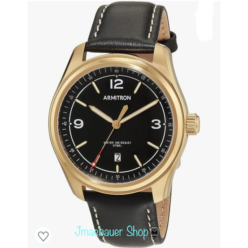 ARMITRON MEN’S LEATHER STRAP WATCH | Shopee Philippines