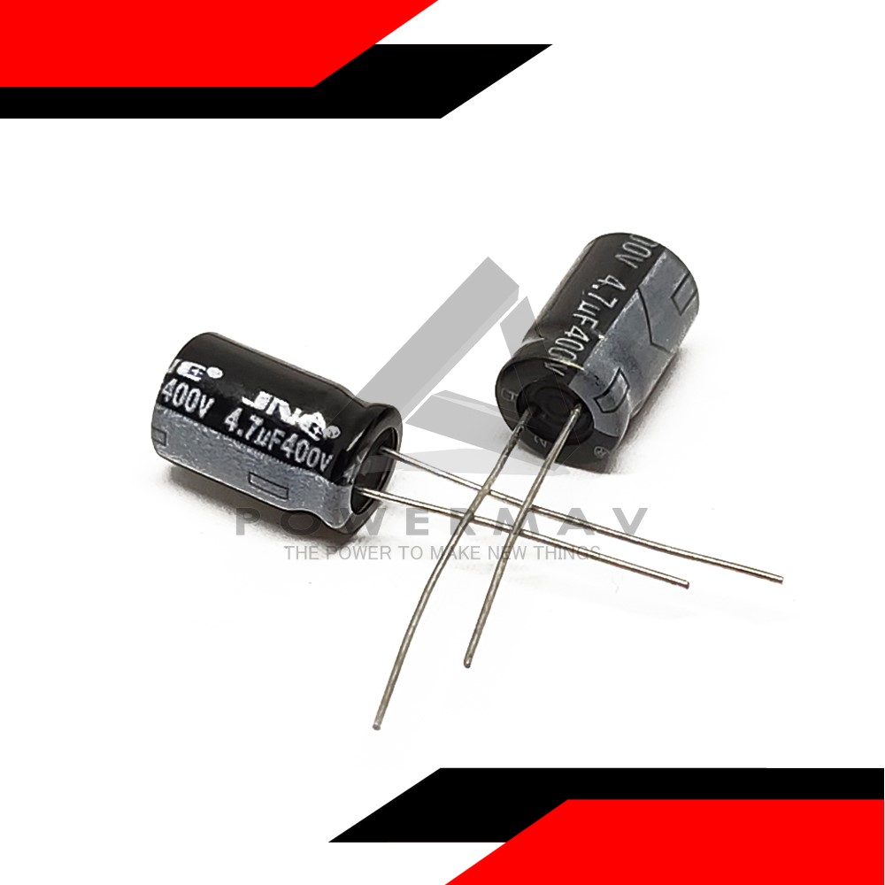 2pcs 4.7uf 400v capacitor Electrolytic Capacitor Low Leakage Current 20% -40°C +85°C Long Life ...